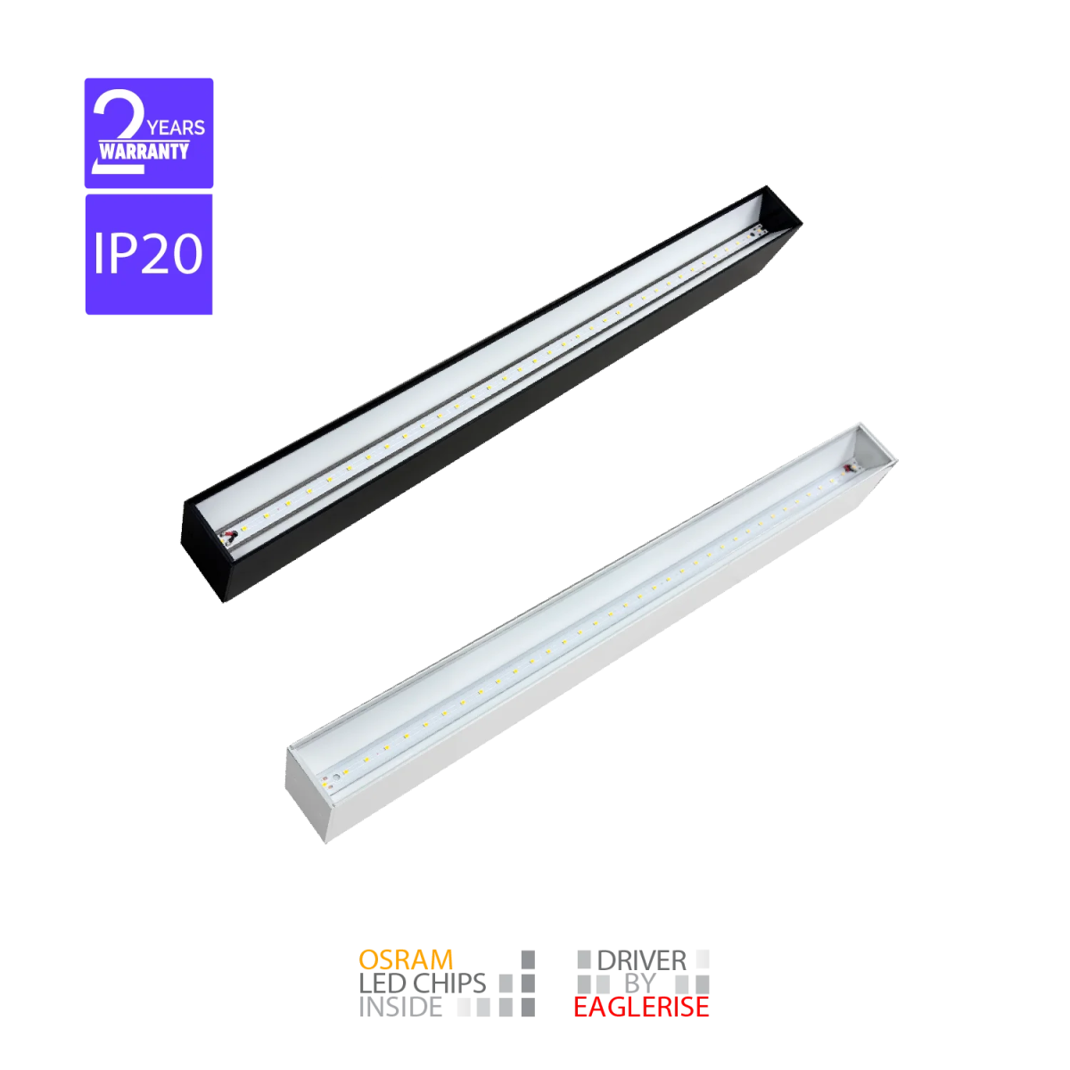 Ultra Light LED Linear Light (BR5124) – Recessed & Pendant Indoor Ligh ...
