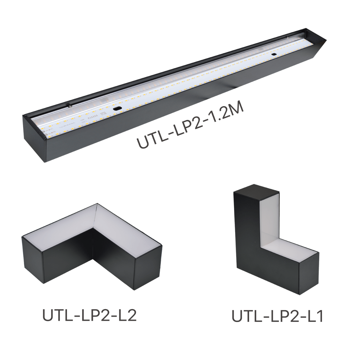 Ultralight Black Linear Recessed Light - Efficient Indoor Lighting (UT