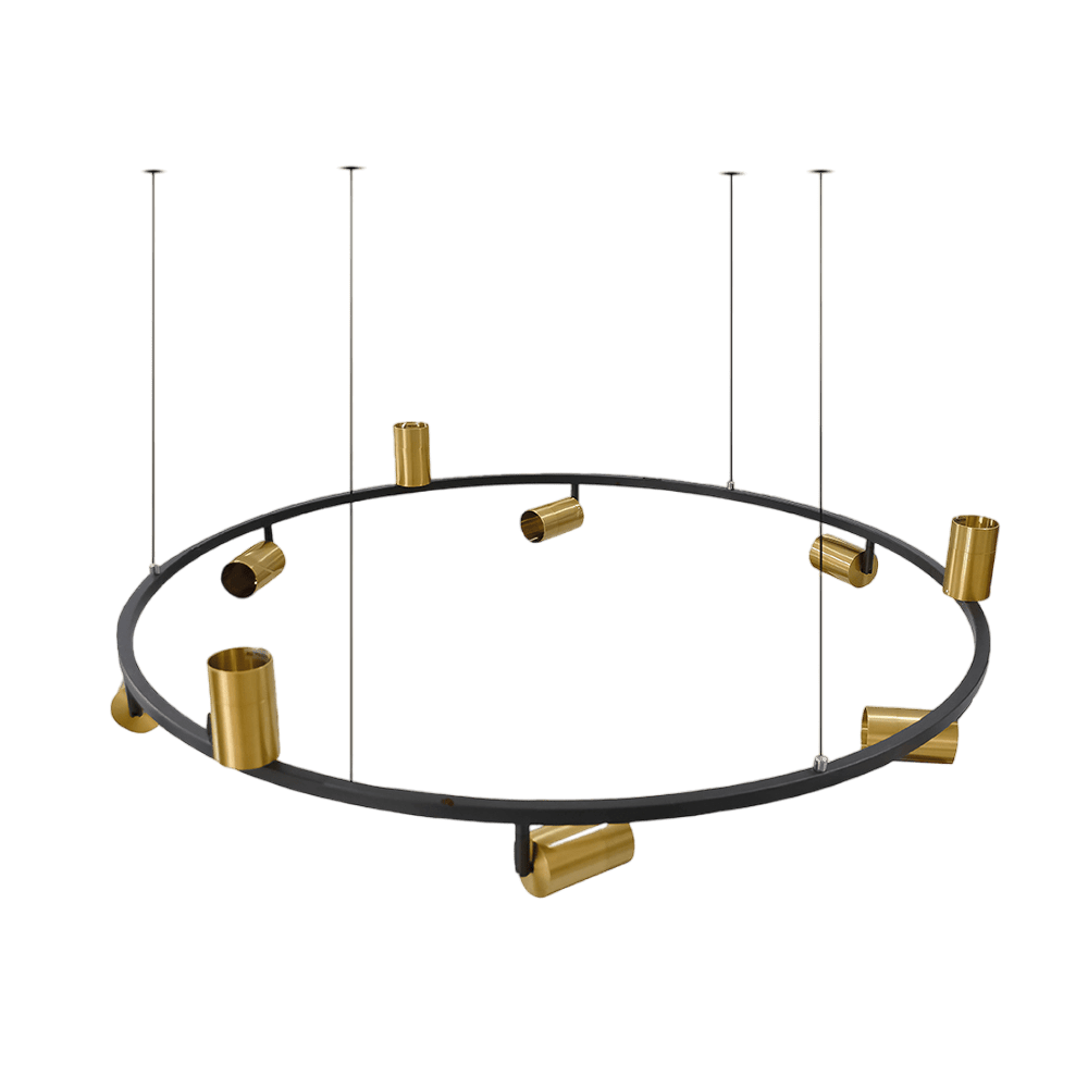 Ultralight Track Rail Pendant Light - Round, Adjustable & Energy-Effic